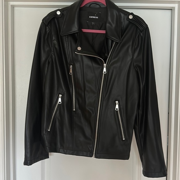 Express | Jackets & Coats | Express Faux Leather Moto Jacket Never Worn ...